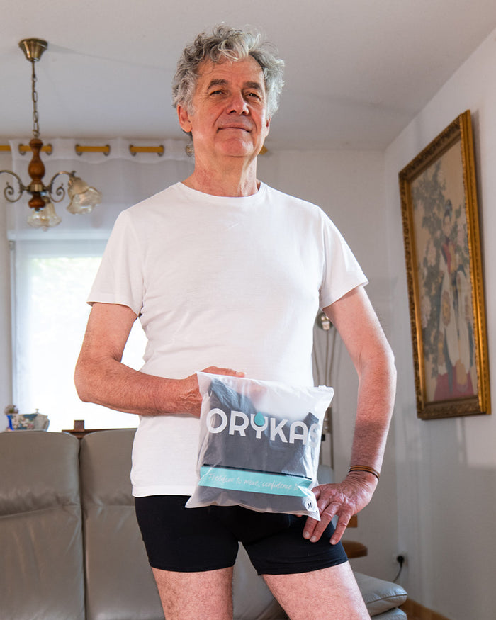 Sous-vêtements d’incontinence lavables pour homme - Orykas