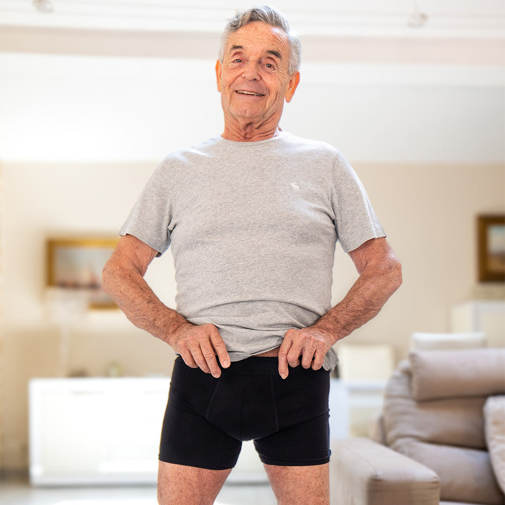 Boxer d’incontinence homme lavable ultra-absorbant - Orykas
